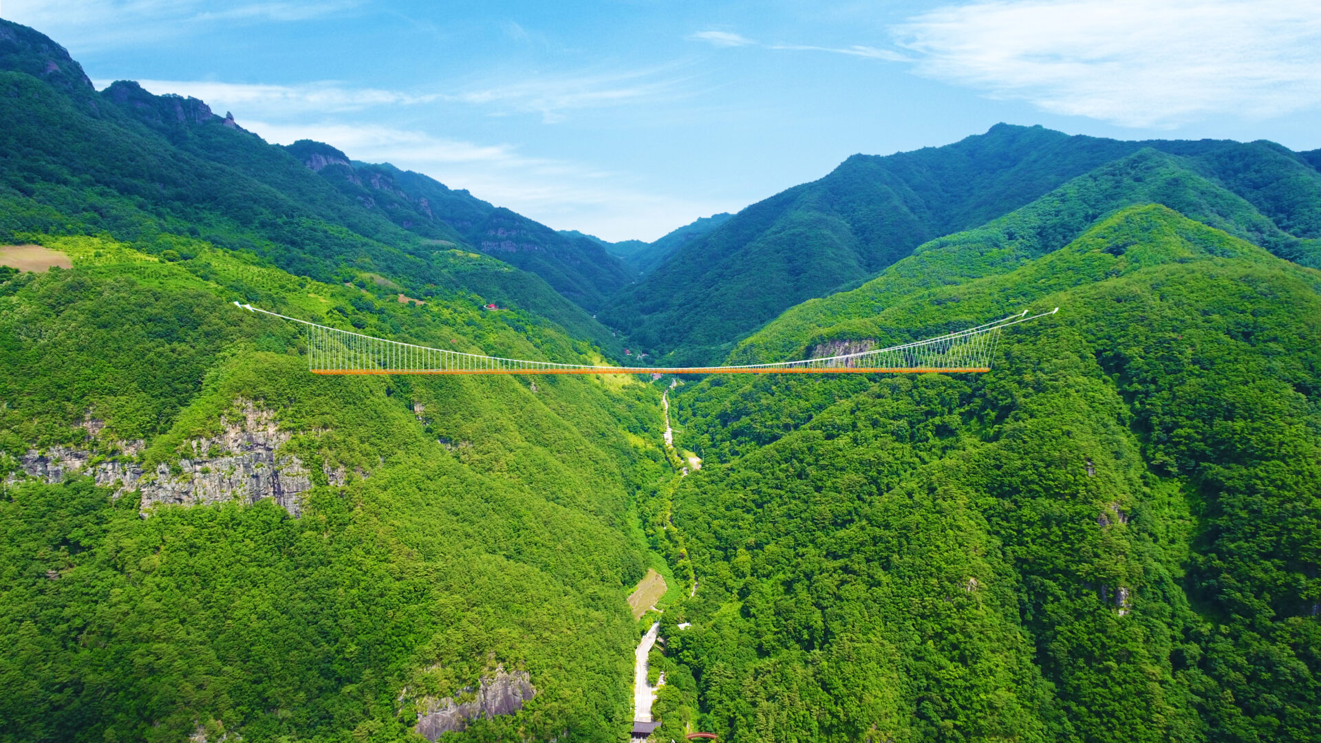 CHEONGNYANGSAN PEDESTRIAN SUSPENSION BRIDGE - CABLEBRIDGE